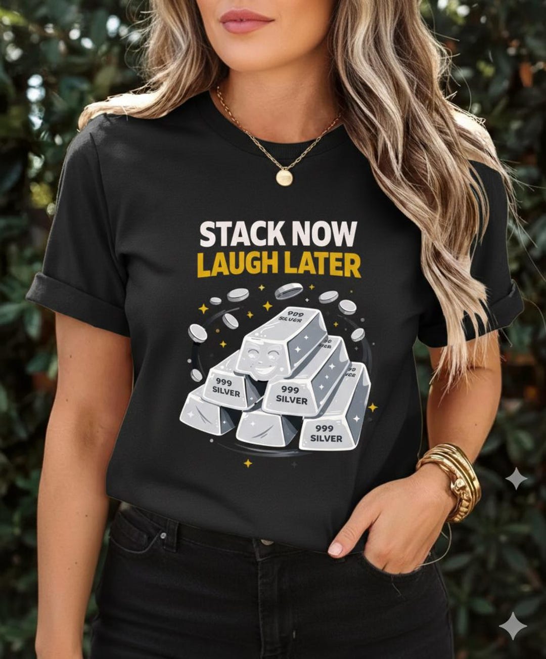 Stack Now Laugh Later T-shirt, Funny Silver Stacker Gift, Precious ...