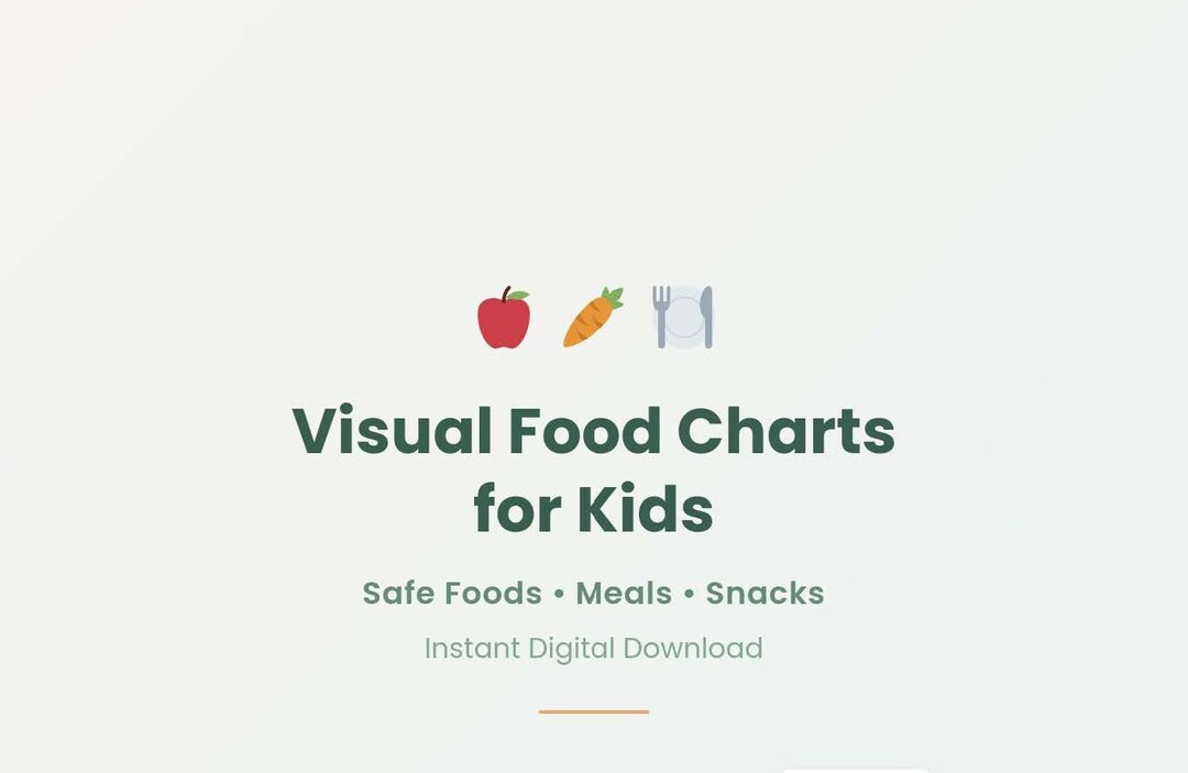 Food Visual Charts for Kids | Breakfast & Dinner Chart | Safe Food ...