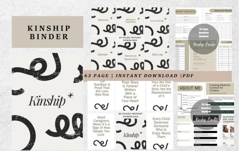 Kinship Caregiver Binder | Printable Planner for Relative Caregivers ...