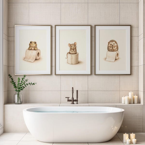 Frog Bathroom Signs - Etsy UK