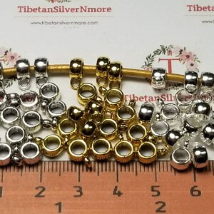 40 Pcs per Pack of 5mm With 3mm Loop 4mm Opening Plain Tube Bail in ...