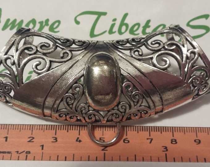 1 Pc per Pack 100x34x20mm Metal Extra Large Scarf Bail Antique Silver ...
