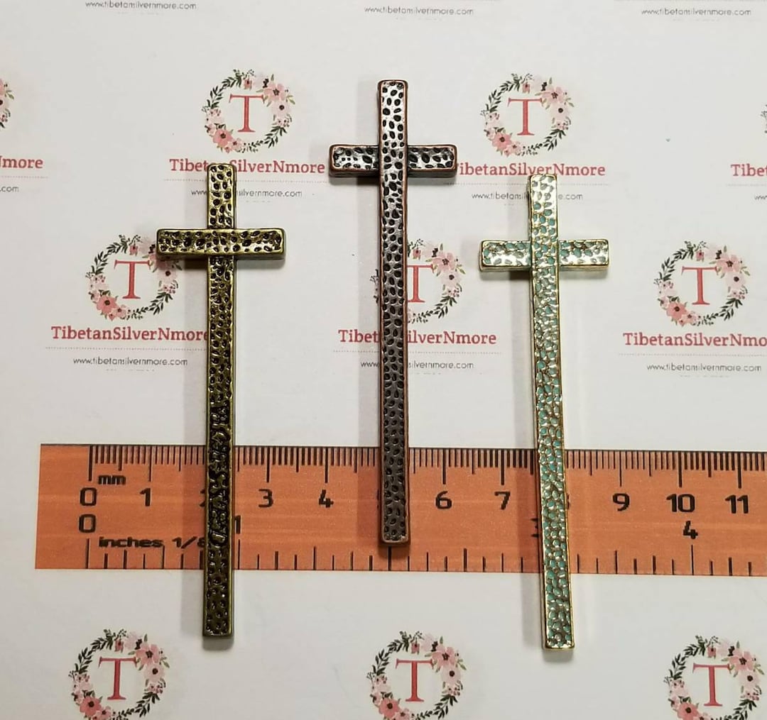 6 Pcs per Pack 81x22mm Reversible Narrow Long Cross Textured Solid in ...