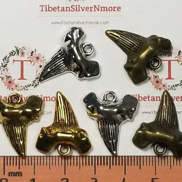 Shark Tooth Charm - Etsy