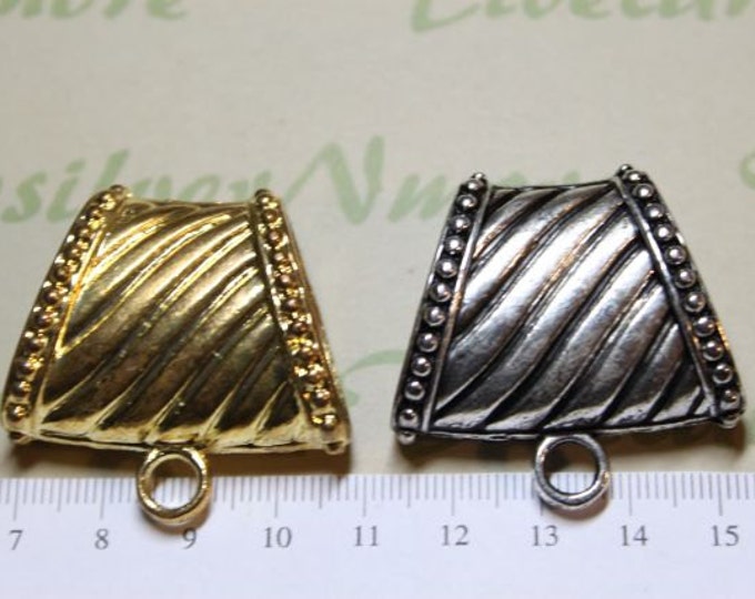 1 Pc per Pack 100x34x20mm Metal Extra Large Scarf Bail Antique Silver ...