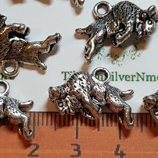 Bison Charm - Etsy