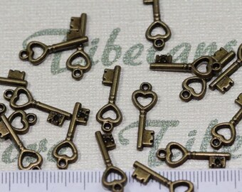 Tiny Skeleton Key | Etsy