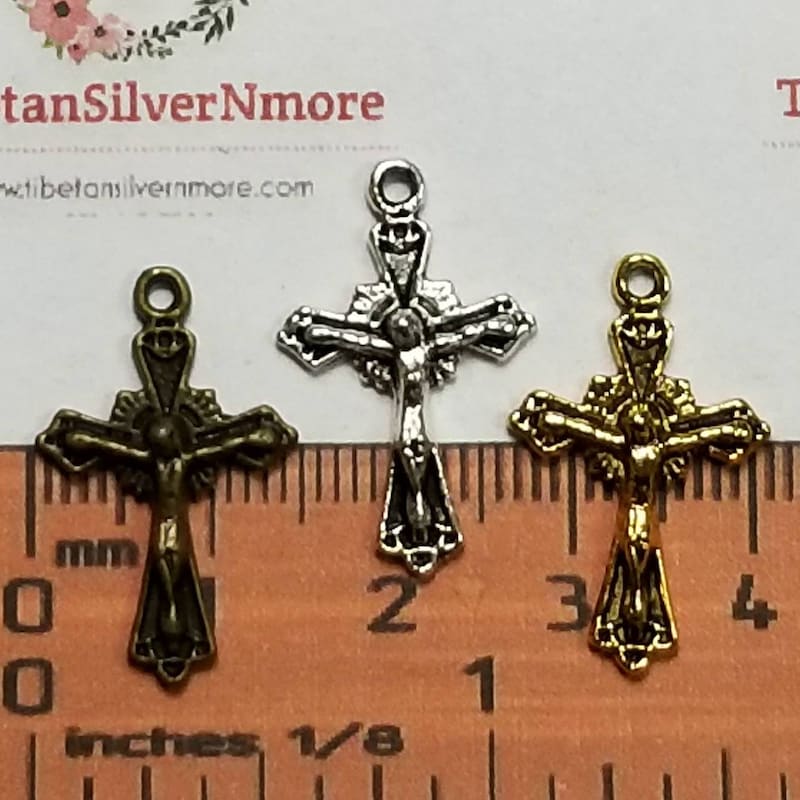Antique Charms Crucifix - Etsy