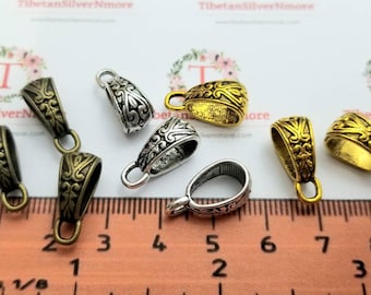 1 Pc per Pack 100x34x20mm Metal Extra Large Scarf Bail Antique Silver ...