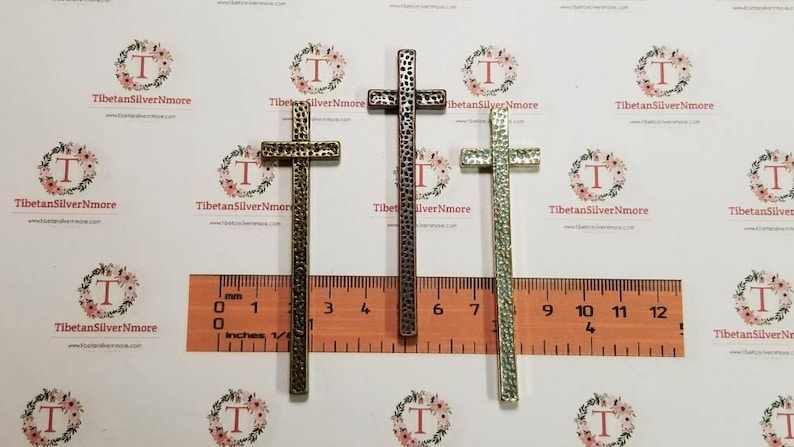 6 Pcs per Pack 81x22mm Reversible Narrow Long Cross Textured Solid in ...