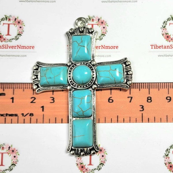 Turquoise Cross - Etsy
