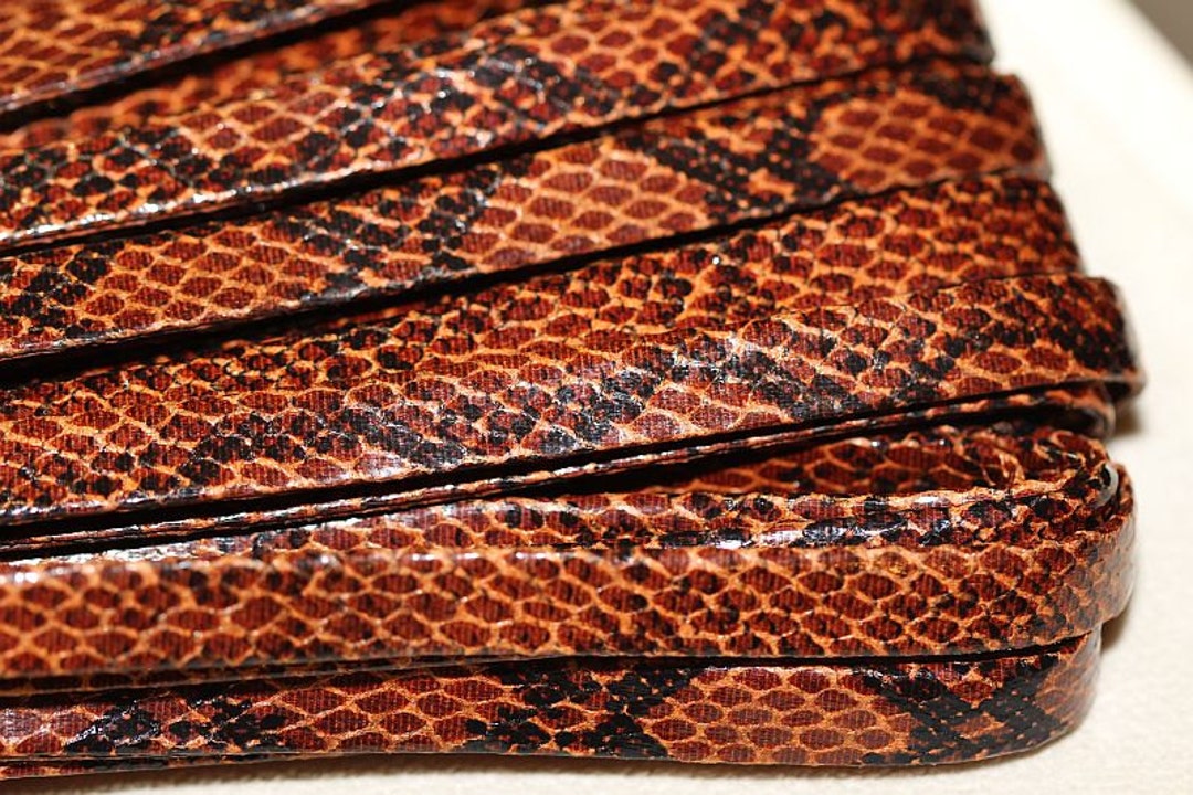 3 Ft. per Pack of Flat 10mm Width 2mm Thickness Synthetic Snake ...