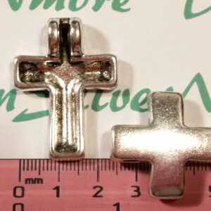 2 Pcs per Pack 38x28mm Plain Solids 5.5mm Thickness Cross Pendant ...