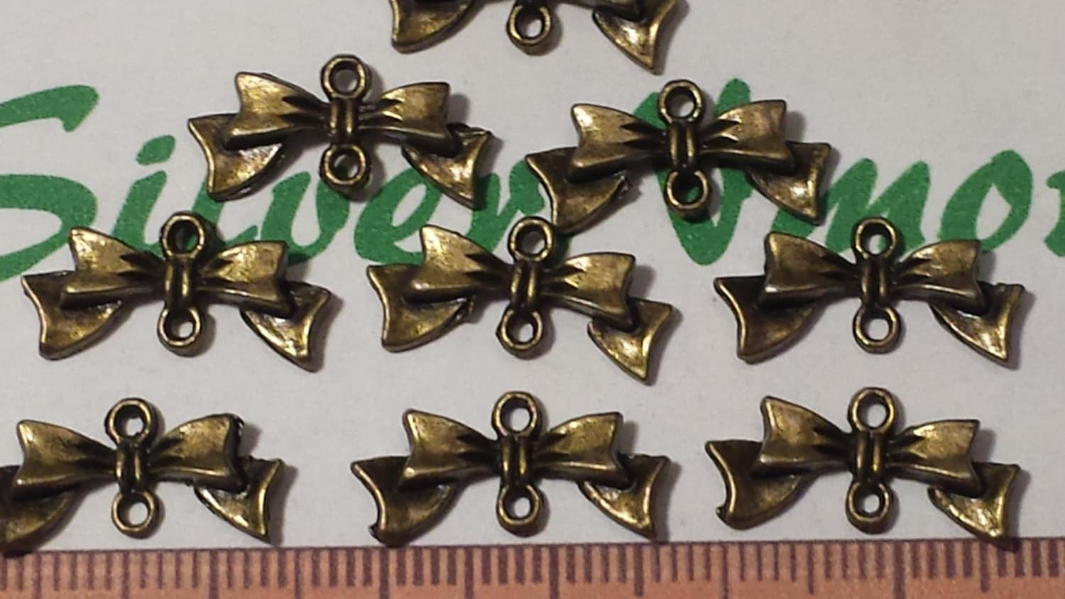 24 Pcs per Pack 16x5mm Bow Tie Link in Antique Bronze Lead | Etsy