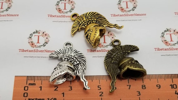 1 Pc per Pack of 41x18x13mm Roman Spartan Helmet With Mohawk | Etsy