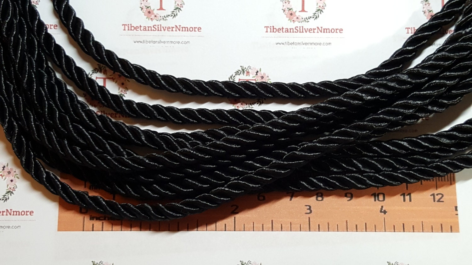 9 Ft. per Pack of 5mm Shiny Satin Rope Cord in Color to Choose - Etsy