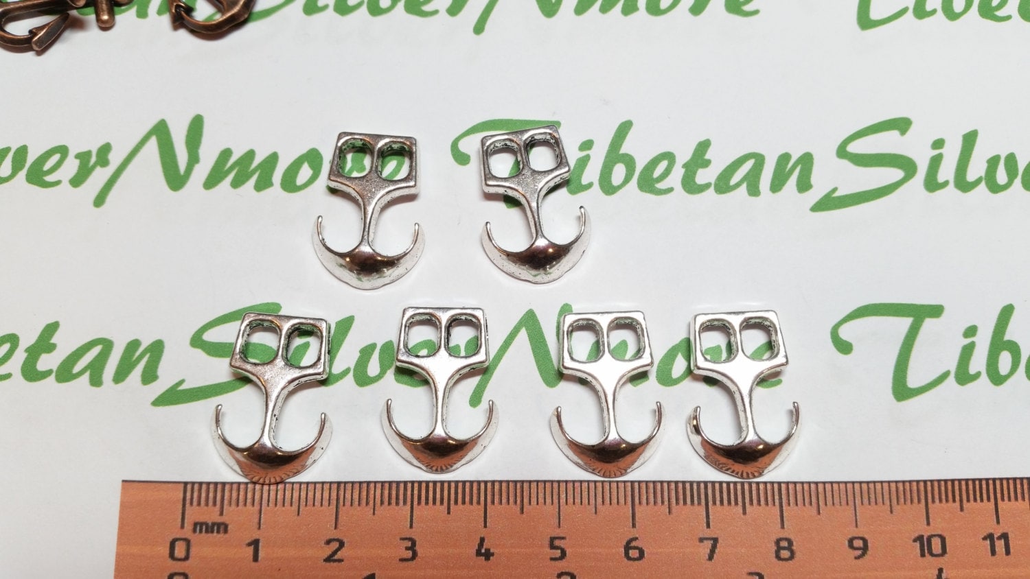 8 Pcs per Pack of 24x16mm 4mm Thickness Solid Anchor Leather Clasp ...