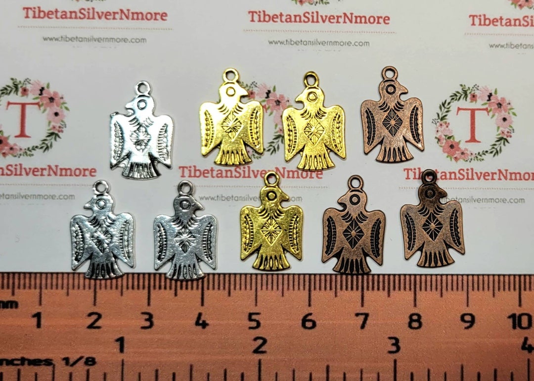 18 Pcs per Pack 18x12mm Reversible Antique Silver, Gold or Copper ...