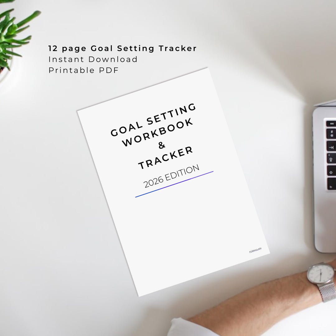 2026 Goal-setting Workbook – Printable PDF (12 Pages) – A4 / A5 ...
