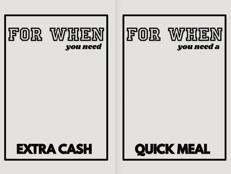 Christmas Gift Card Book for When Male Edition, Stocking Stuffer ...