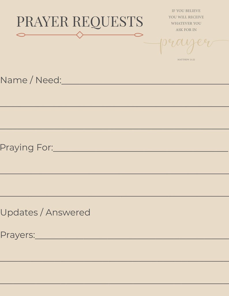 Bible Study Journal Printable •SOAP Method • Prayer Journal • Scripture ...