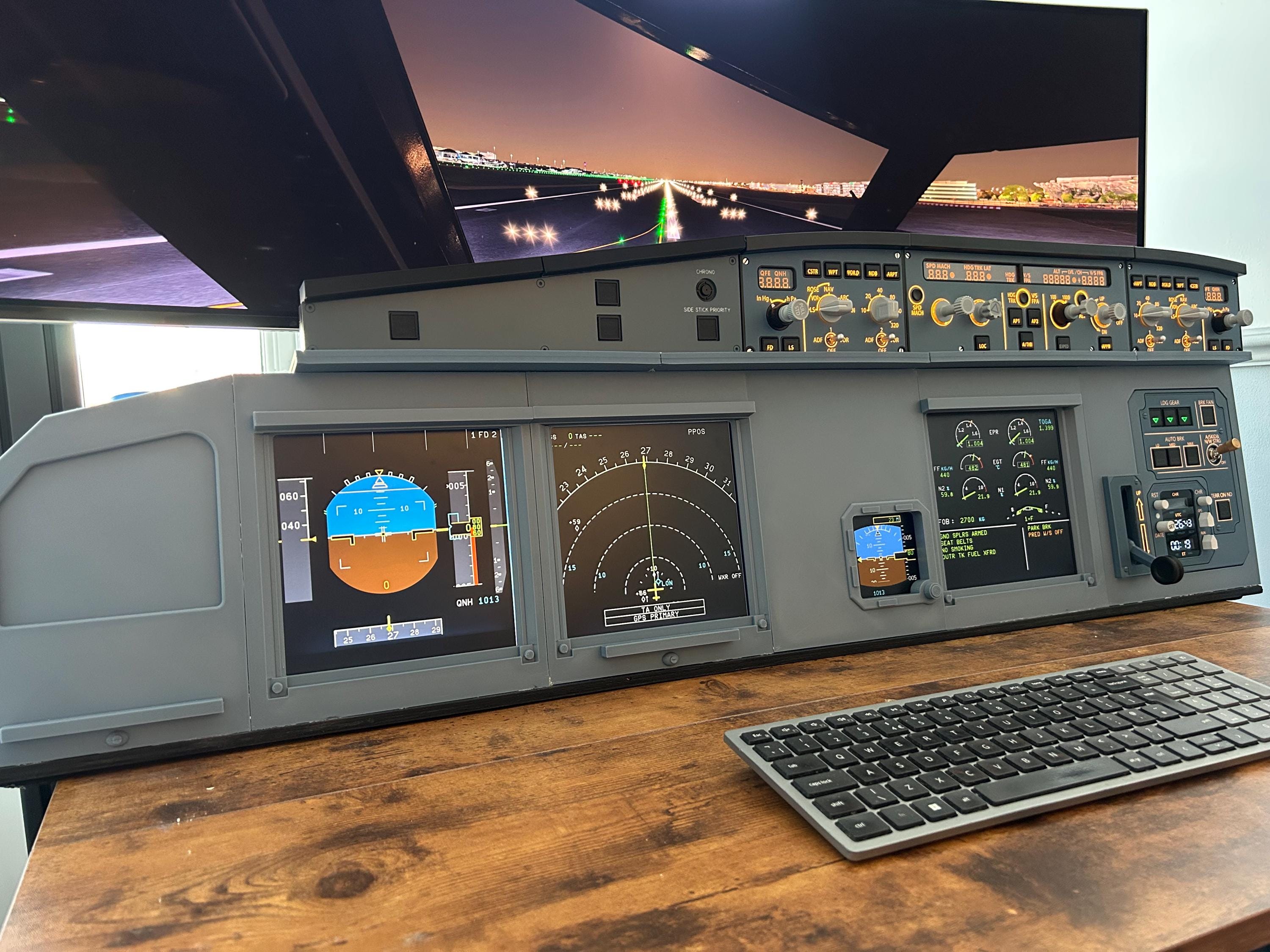 Ready Made Desktop 3D Printed Airbus Cockpit A320 MIP for Flight ...