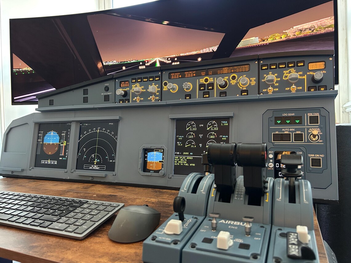Ready Made Desktop 3D Printed Airbus Cockpit A320 MIP for Flight ...