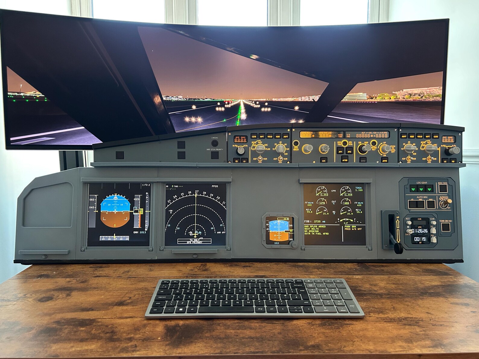 Ready Made Desktop 3D Printed Airbus Cockpit A320 MIP for Flight ...