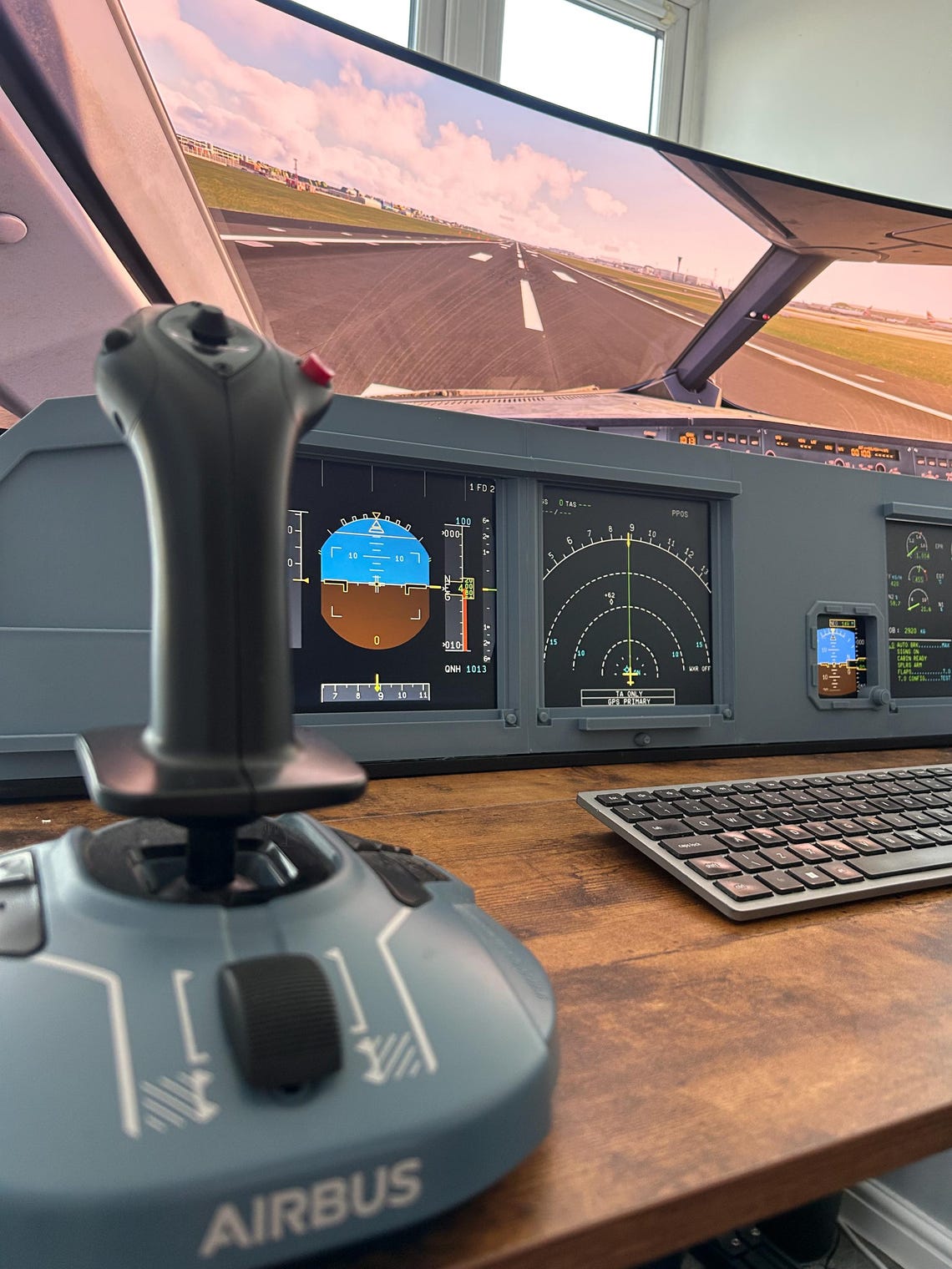 Airbus A320 MIP Cockpit – Fully Assembled Flight Simulator Desktop Rig ...