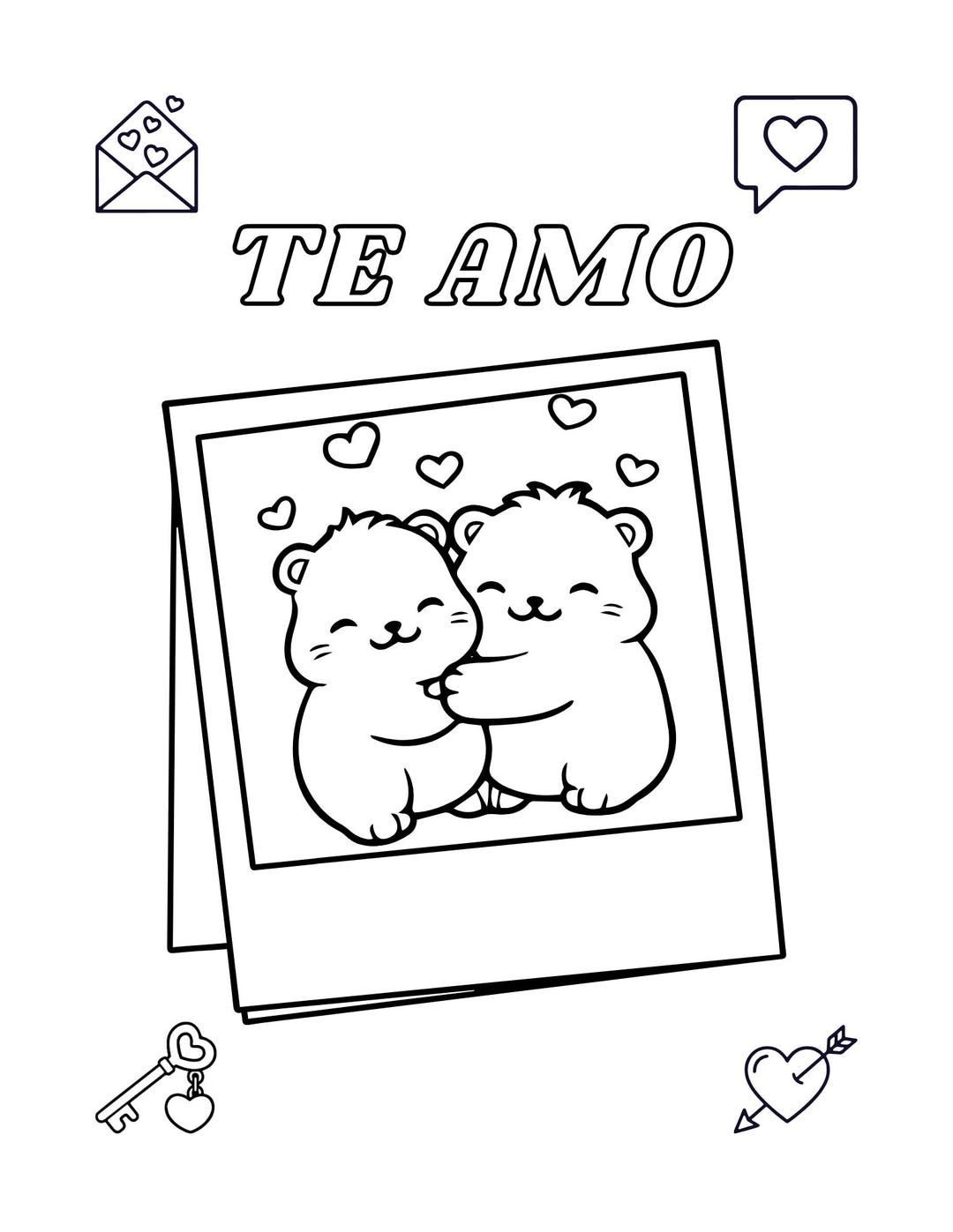 Spanish Valentines Day Printable, Dia De San Valentin Para Colorear ...