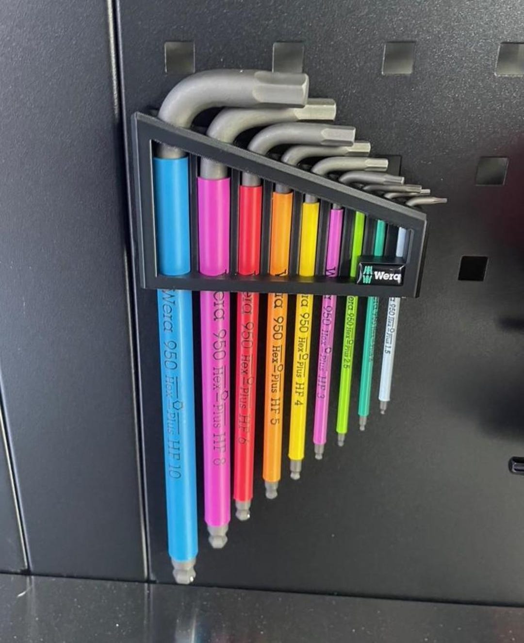 Allen Key Holder for Square Peg Board (wera Allen Keys but Will Fit Any ...