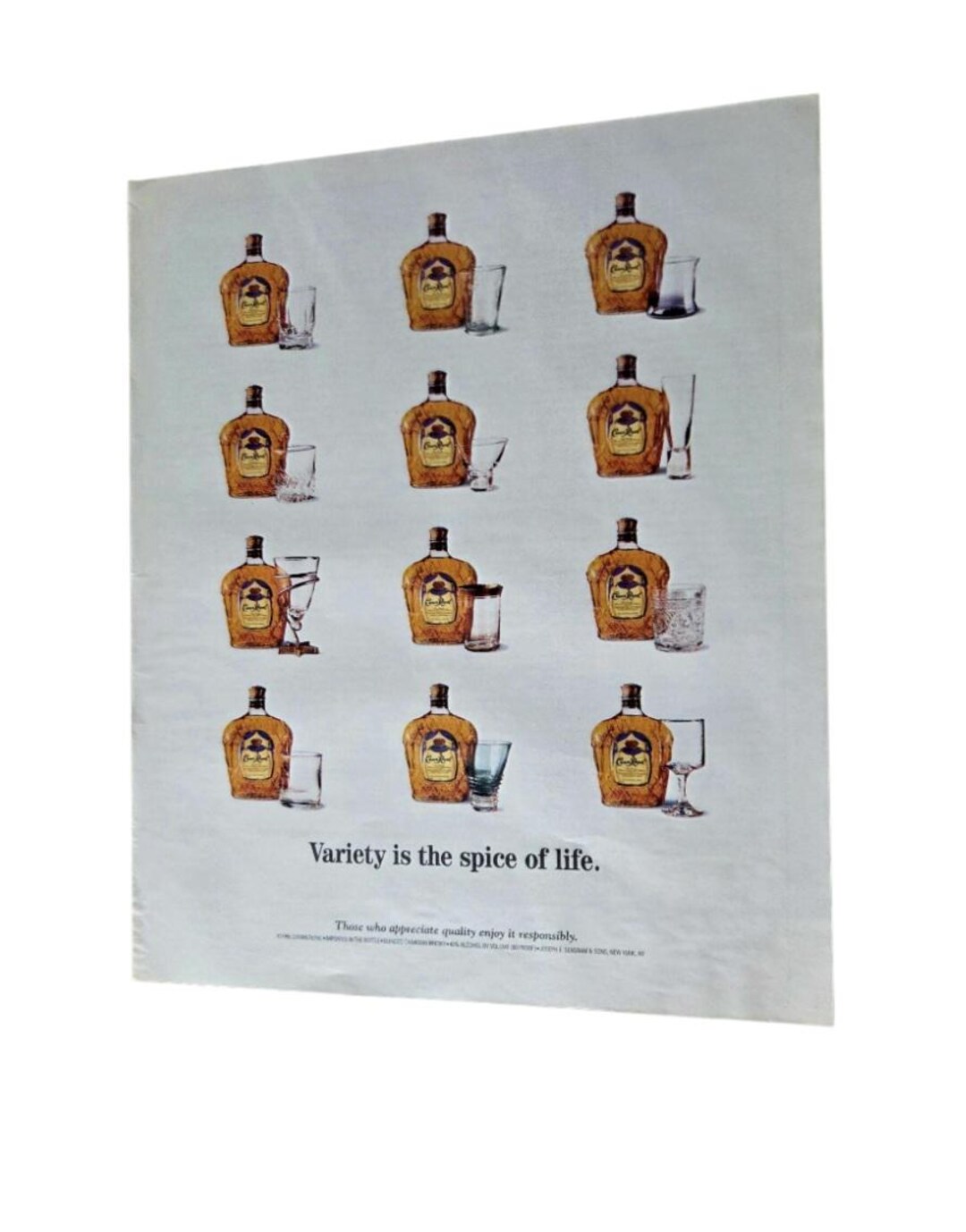 10x12 Vintage Advertisement for Crown Royal Canadian Whisky - Etsy