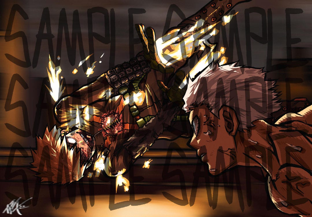 Bakugo Vs AFO - Printable - Etsy