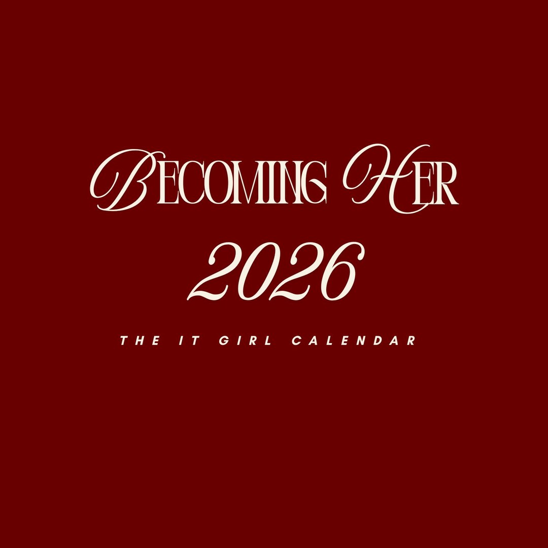 2026 Druckbarer Kalender, Girly It Girl Planer, Canva Vorlage ...