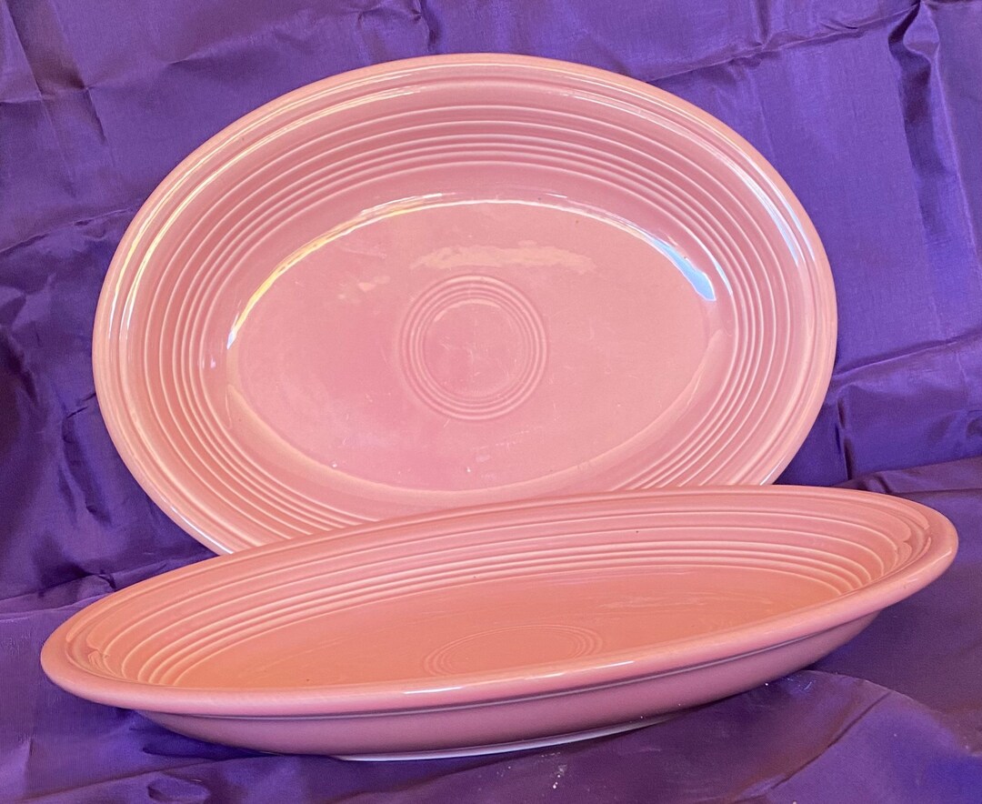 Old Fiesta/fiestaware 11 1/2 Pink Platter - Etsy