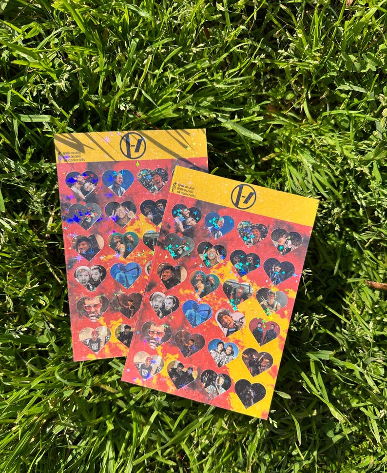 Twenty One Pilots Holographic Sticker Sheet - Etsy