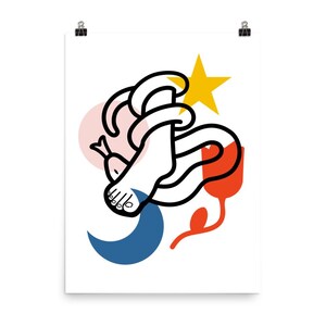 Blessed Virgin Mary Print Crushing Head of Serpent Catholic Wall Art ...