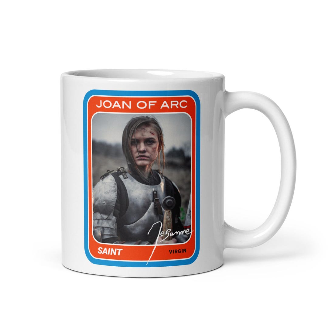 St. Joan of Arc Mug Retro Catholic Saint Mug - Etsy