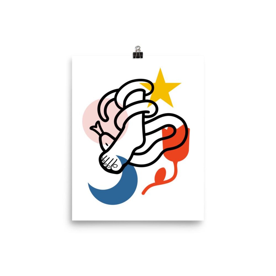 Blessed Virgin Mary Print Crushing Head of Serpent Catholic Wall Art ...