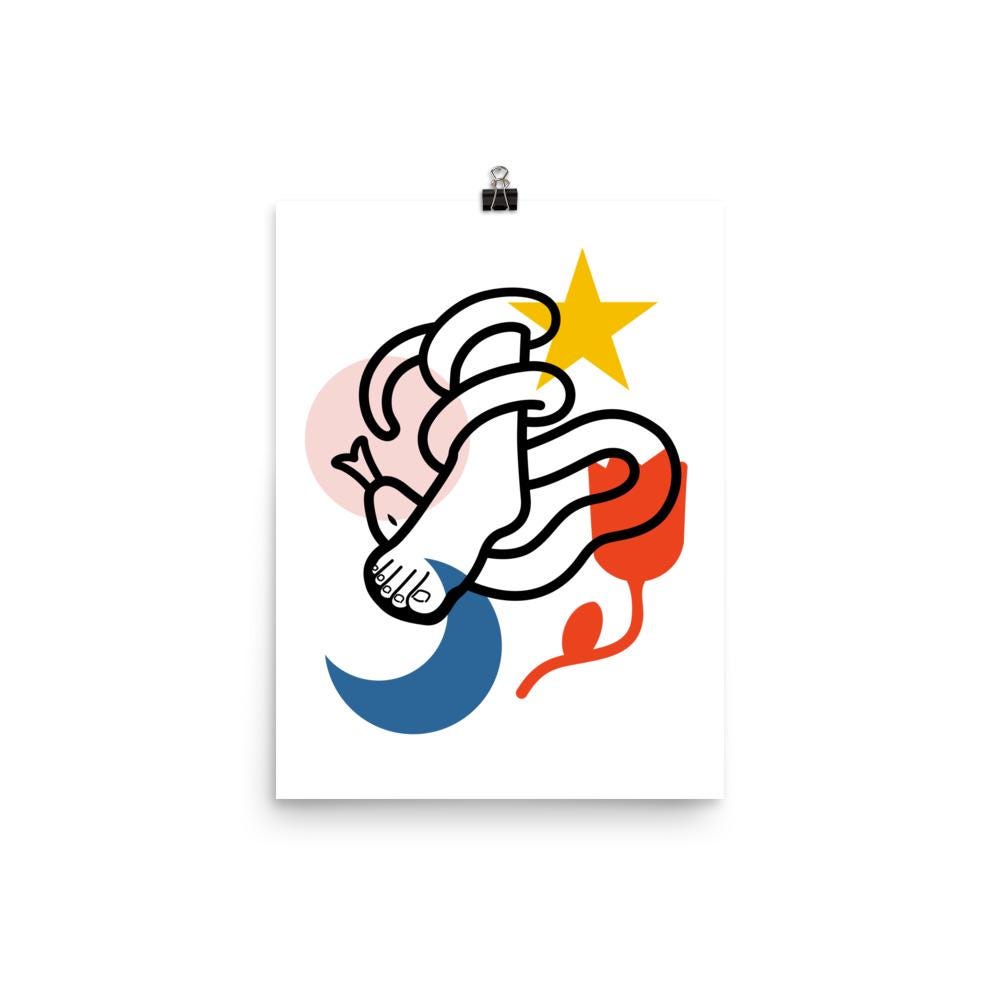 Blessed Virgin Mary Print Crushing Head of Serpent Catholic Wall Art ...