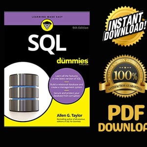 SQL for Dummies (computer/tech) 9th Edition - Etsy
