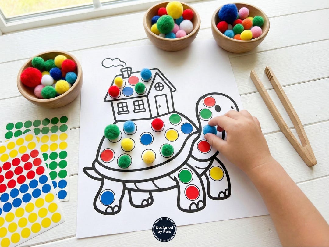 Animal Dot Marker Activity Pages | Whimsical Illustrations, Fine Motor ...