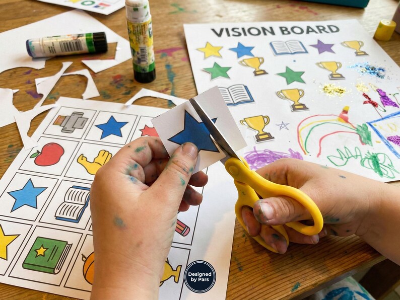 Kids Vision Board Kit 2026 | Growth Mindset Journal PDF Activity ...