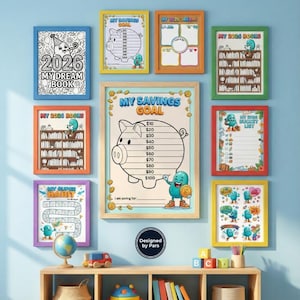 2026 Vision Board for Kids Printable | New Year Goal Setting Activity ...