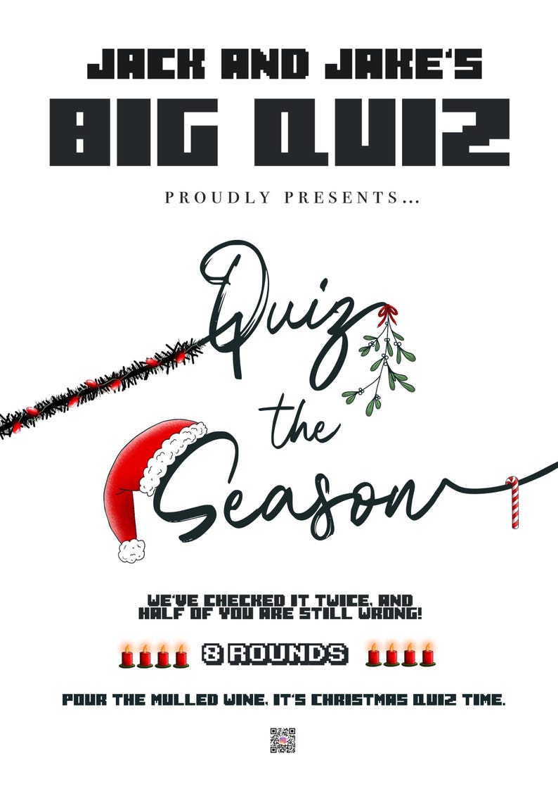 Jack and Jake’s Big Quiz: Quiz the Season / At-home Quiz Pack / 8 ...