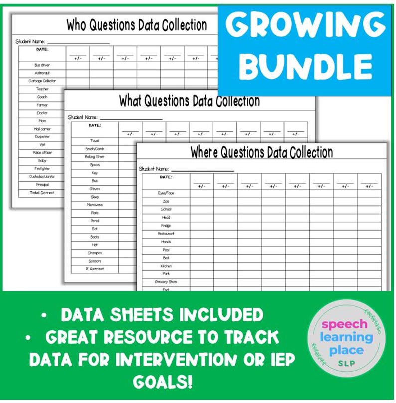 WH Questions Task Cards | Speech Therapy, Special Ed (digital Download ...