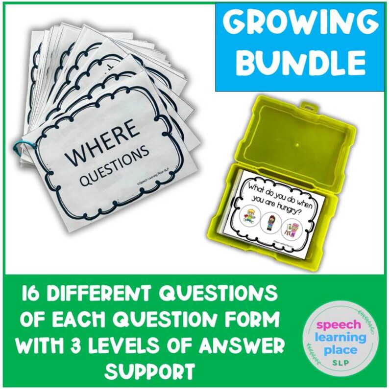 WH Questions Task Cards | Speech Therapy, Special Ed (digital Download ...
