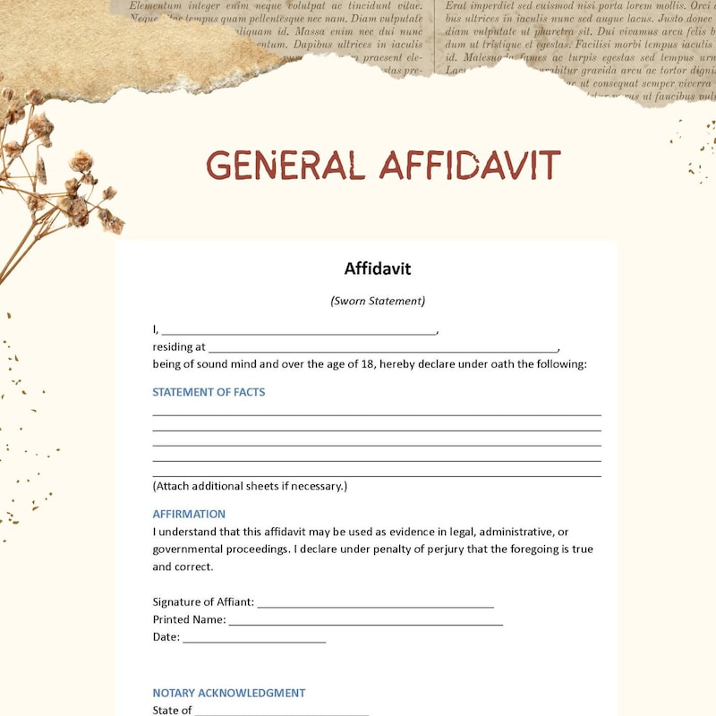 Affidavit of Documents - Etsy
