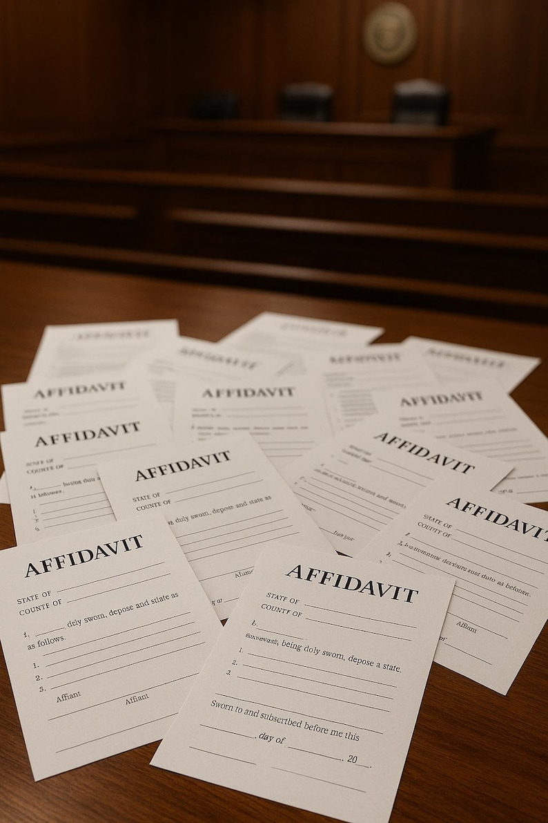 General Affidavit Template – Fully Editable MS Word Document (instant ...