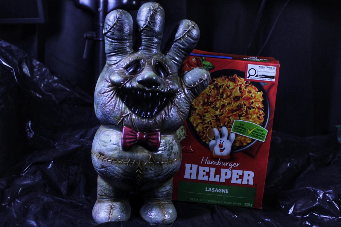 Hamburger HELP ME Dark Art Sculpture - Etsy
